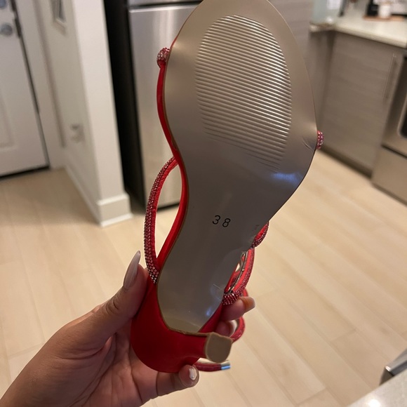Shoes | Sexy Red Wrap Around Heels | Poshmark